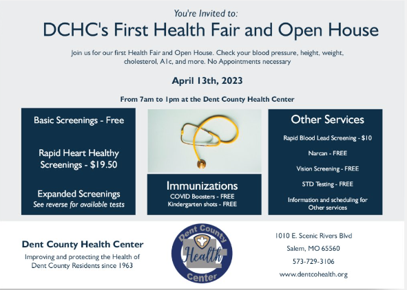 1st Health Fair and Open House - Dent County Health Center